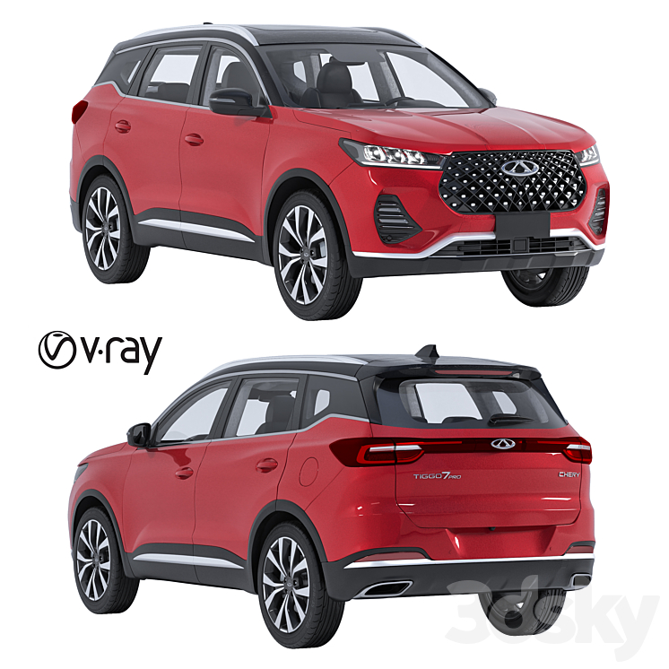 Chery Tiggo 7 Pro - Ground Transport - 3D model