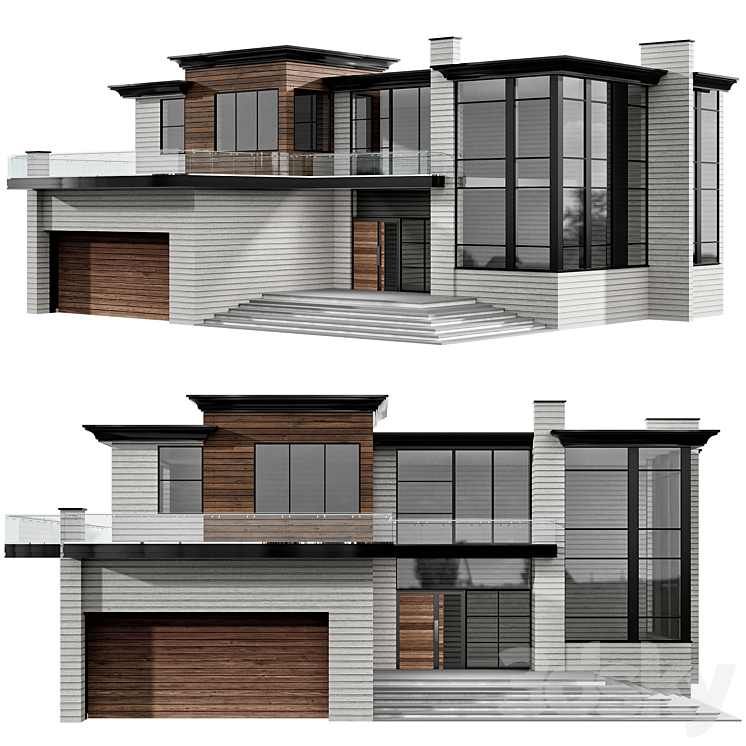 MODERN HOUSE NO18 - Building - 3D model