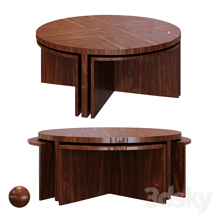 Duke Coffee table Ralph Lauren Home - Table - 3D model
