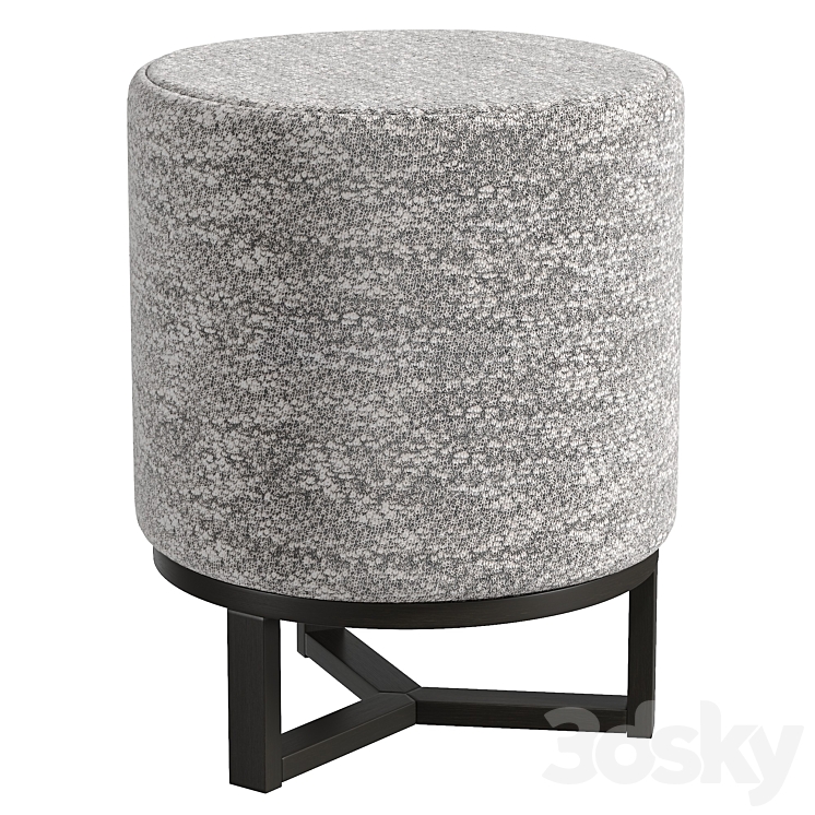 Dome Deco Flynn Low Fabric Stool - Chair - 3D model