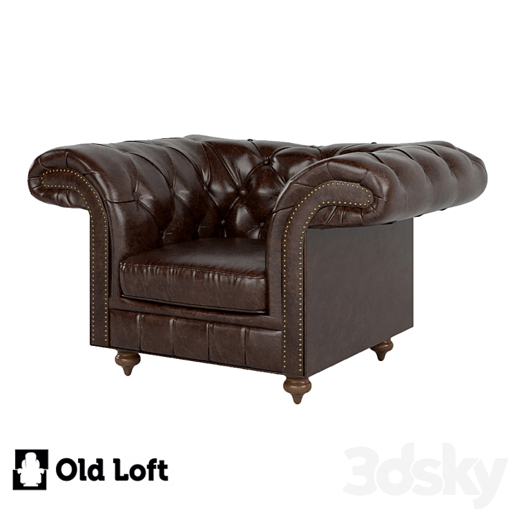 OM Chair Steampunk Chic Decor Carnations - Arm chair - 3D model