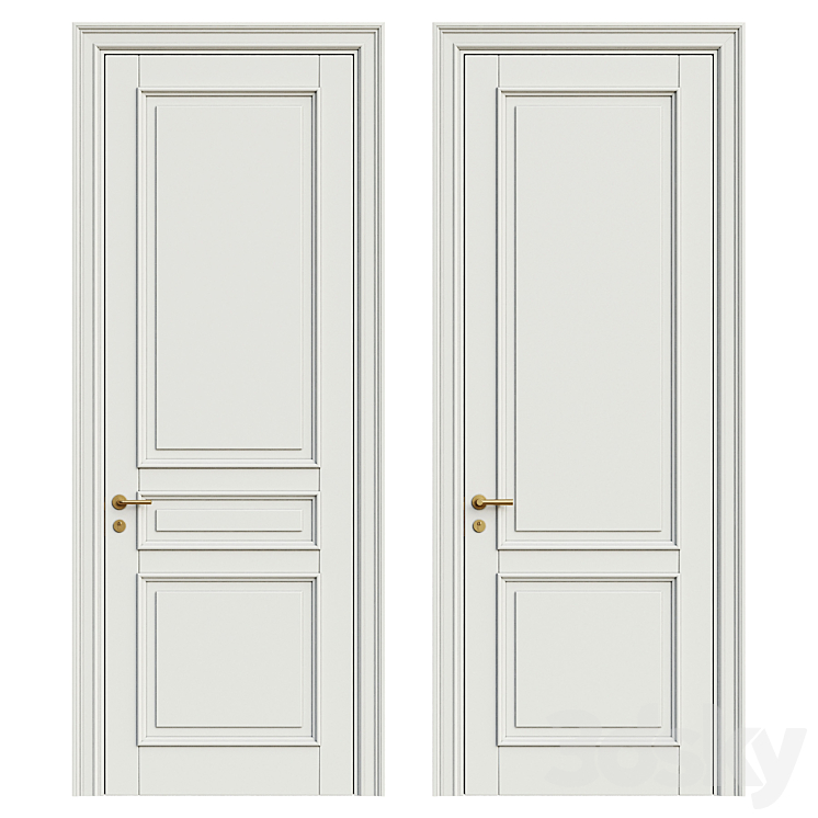 Classic door - Interior door 151 - Doors - 3D model