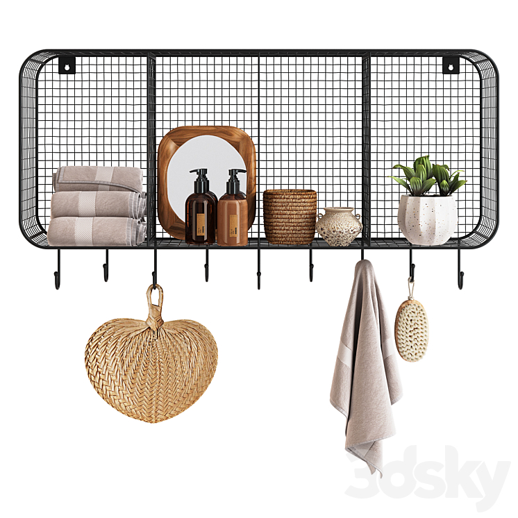 Bathroom Wire Shelf - Bathroom accessories - 3D model