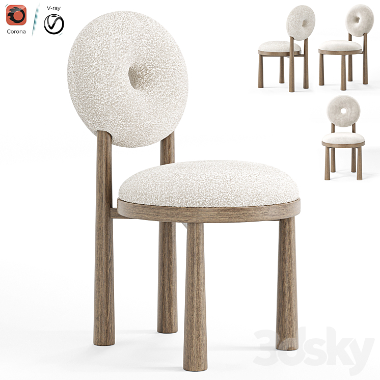 Baba Chair by Emmanuellesimon - Chair - 3D model