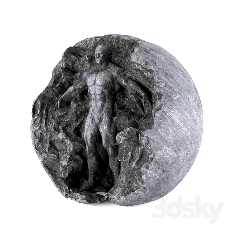 Stone - Sculpture - 3D model