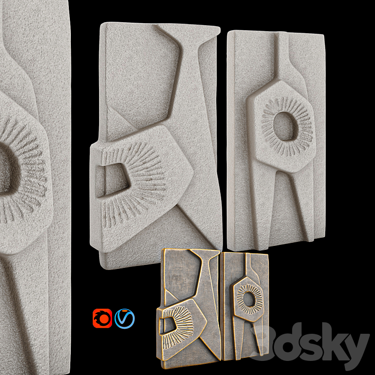 decorative blocks - Sculpture - 3D model