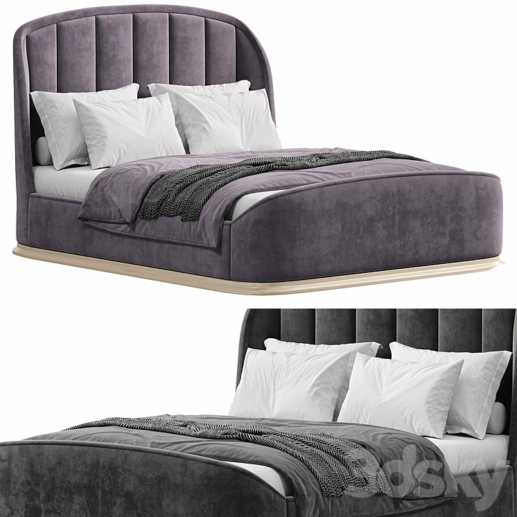 Jeanie 93 Bed By Neopoliscasa Bed 3d Model
