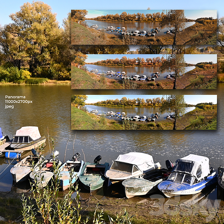 Autumn panorama texture 11k - Panorama - 3D model