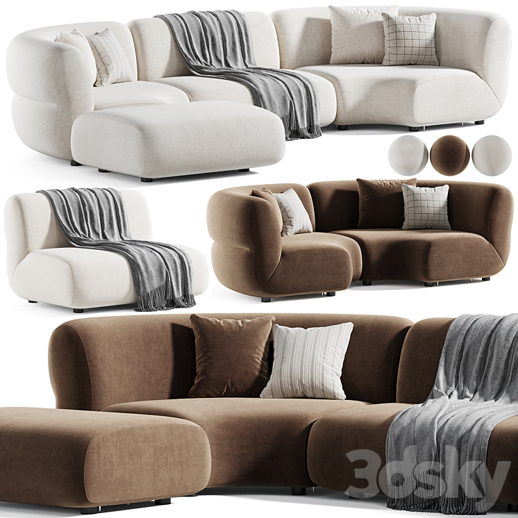 Juno Cloud Modular Sofa - Sofa - 3D model