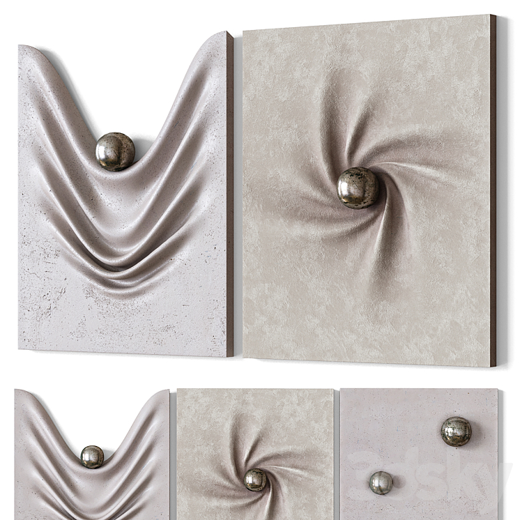 Panels Pictures Gravitational Harmony - Frame - 3D model