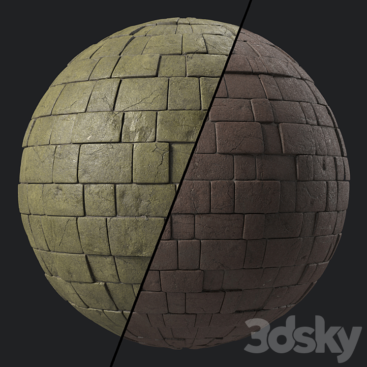 Stone Wall Materials 78- Slat Stone wall | Pbr 4k Seamless - Stone - 3D ...