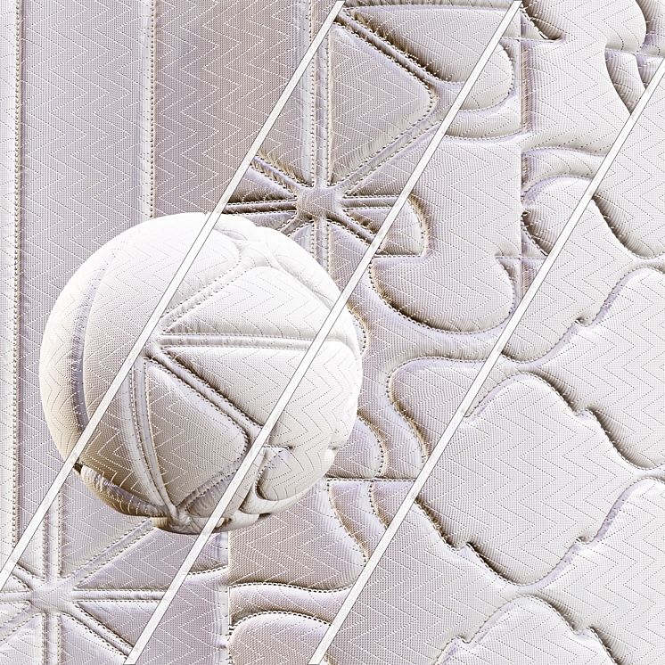 4 Fabric Mattress materials -vol.04 - Miscellaneous - 3D model