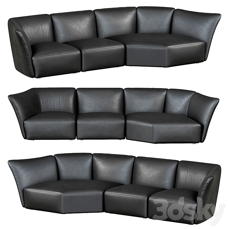 Timeless Sofa by Natuzzi - Sofa - 3D model