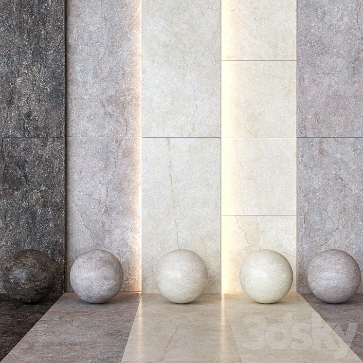 16 in 1 Florim Stone Life Vol 1 - Tile - 3D model