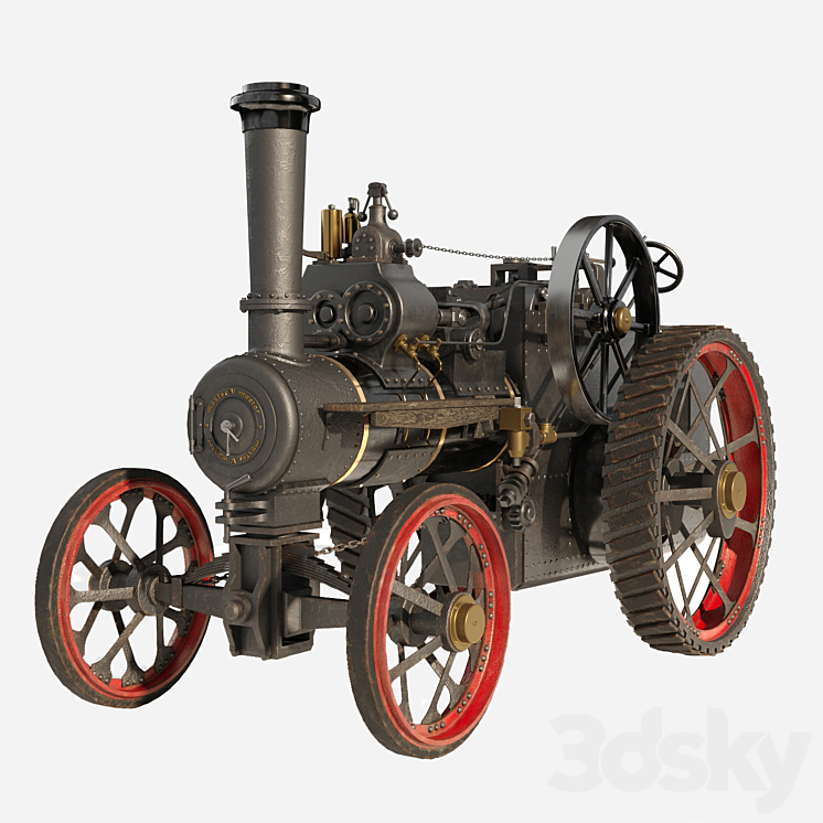 Steam car - Ground Transport - 3D model