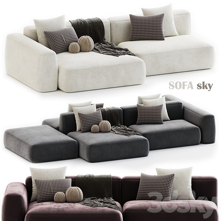 Sky Sofa Modular Sofa By Tamamm - Sofa - 3D model