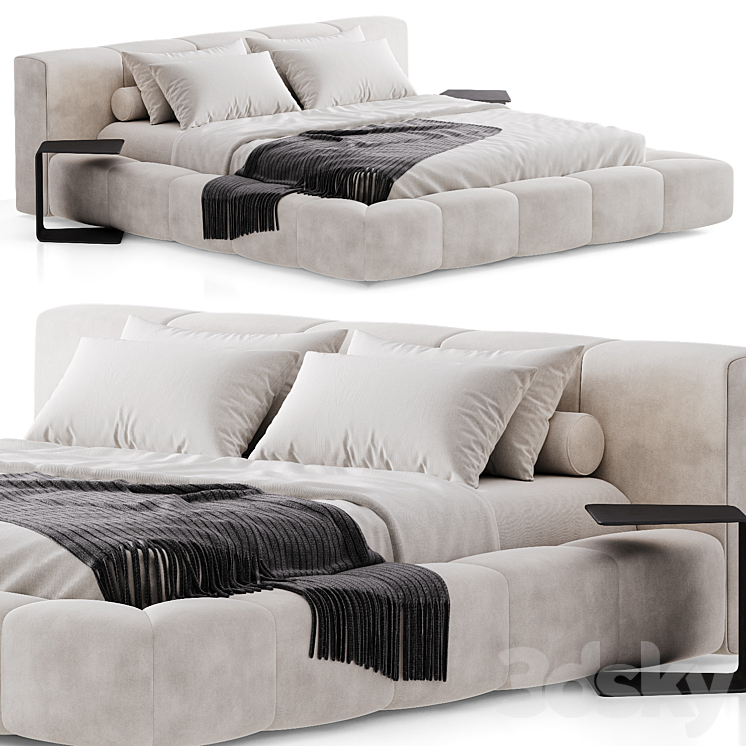 Saba Italia Pixel Bed - Bed - 3D model