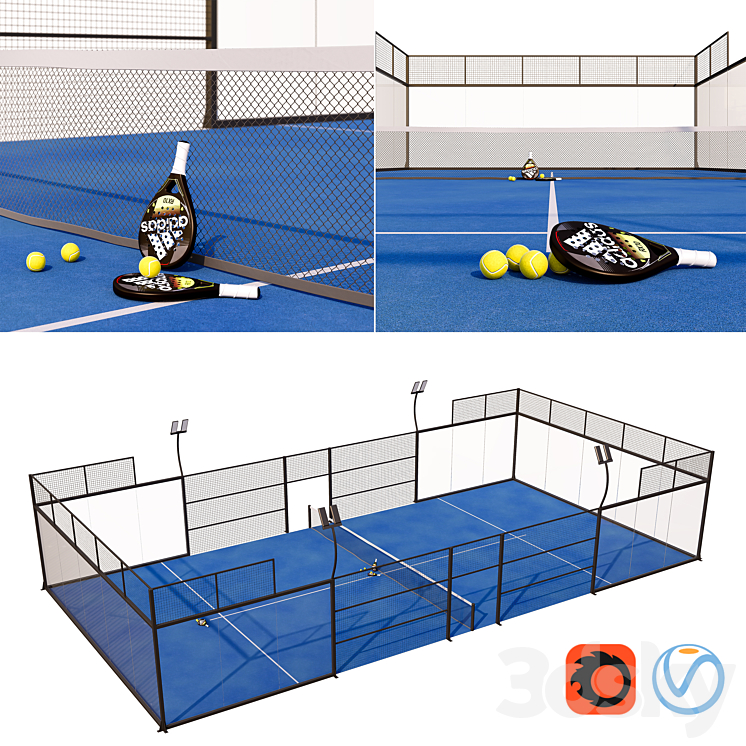 Padel - Sports - 3D model