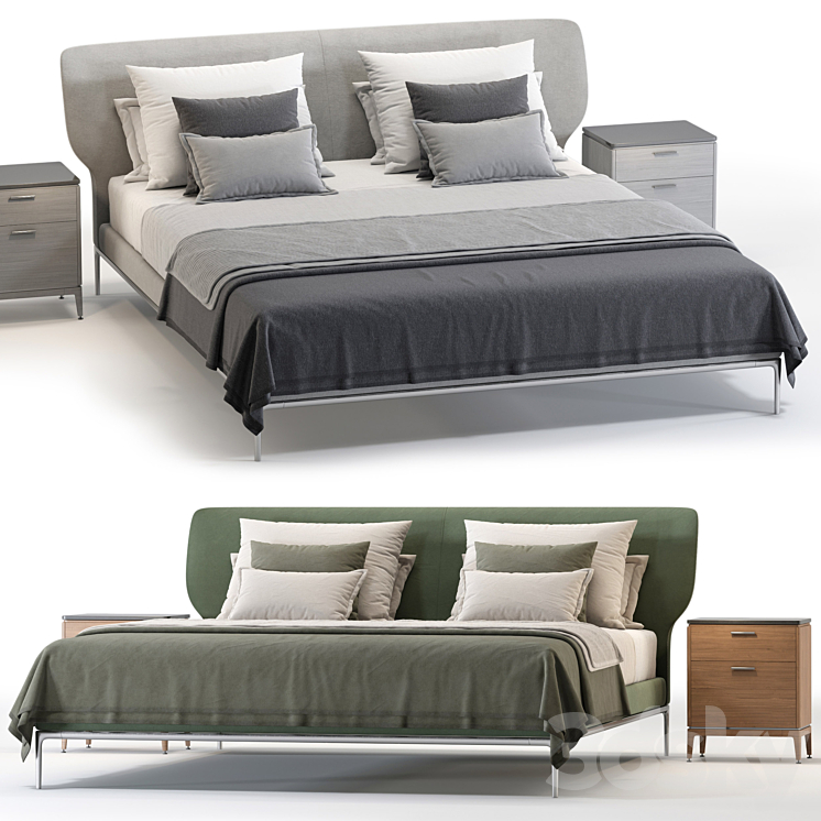 Alivar Maya Bed - Bed - 3D model