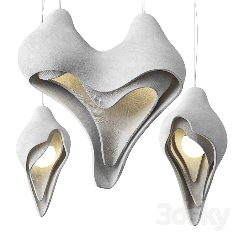 WOMB pendant lamps - Pendant light - 3D model