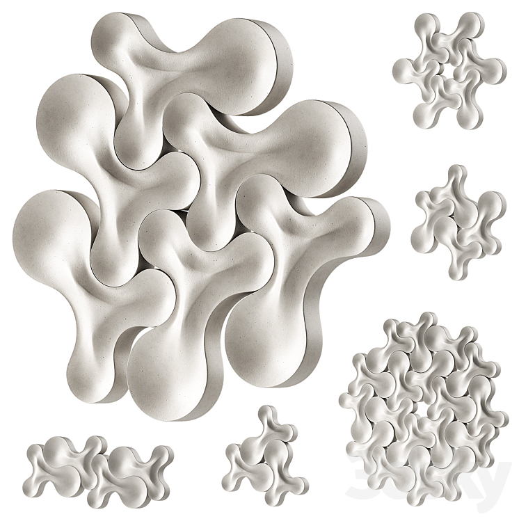 3d modular concrete shells - Frame - 3D model