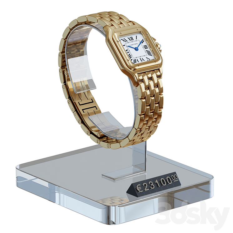 Store Display / Cartier / Panthere de Cartier - Watches & Clocks - 3D model