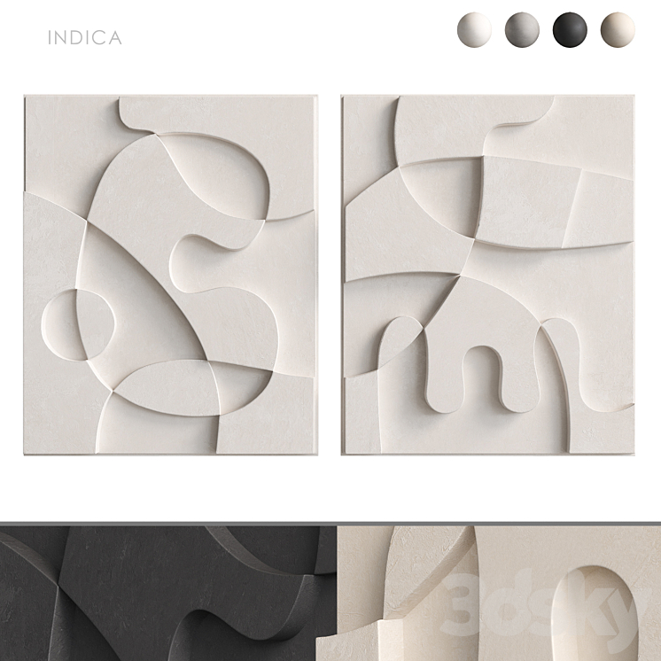 Relief INDICA - Frame - 3D model