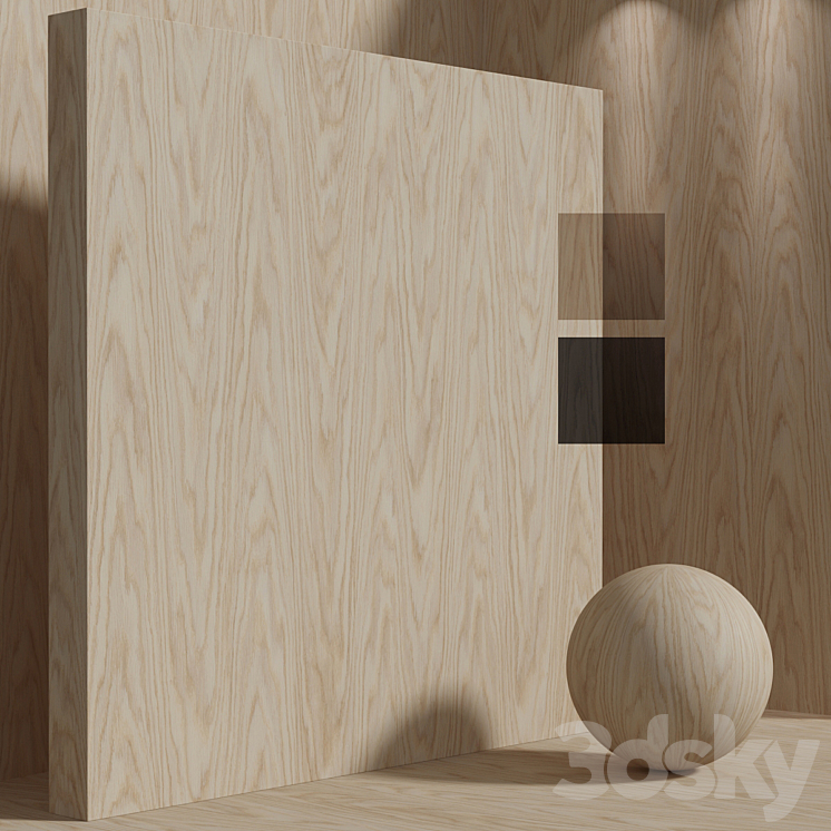 Material wood (seamless) plywood - set 163 - Wood - 3D model