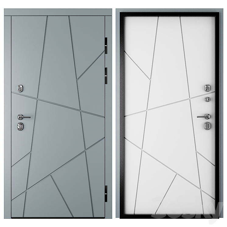 Entrance door staleks Stella - Doors - 3D model