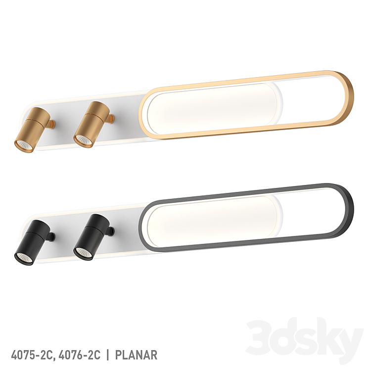 Favorite 4075-2C, 4076-2C - Ceiling lamp - 3D model