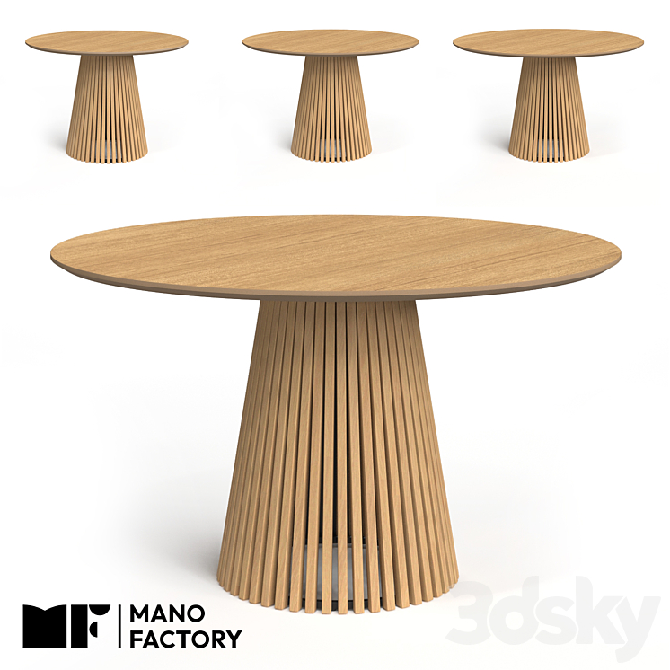 (OM) WOLAN WOOD dining table from MANO FACTORY - Table - 3D model