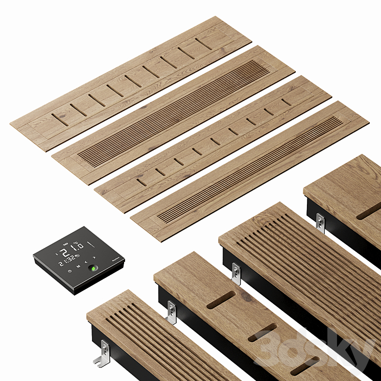 Floor Convectors set 003 - Radiator - 3D model