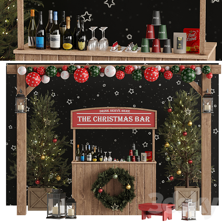 Bar 22 Christmas Bar - Other decorative objects - 3D model