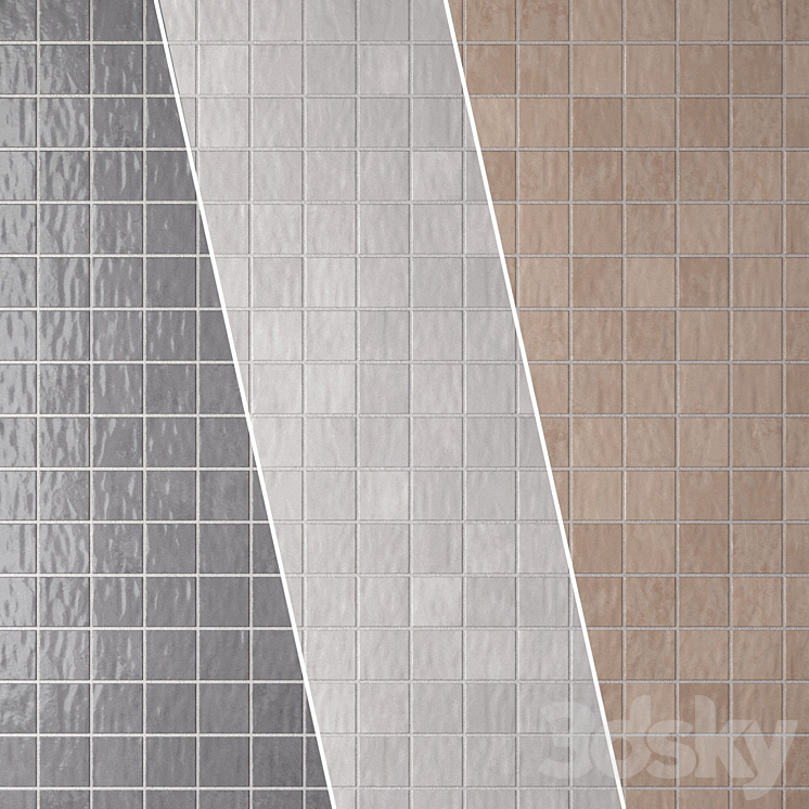 Tile Cloe Ceramic Square Set_23 - Tile - 3D model