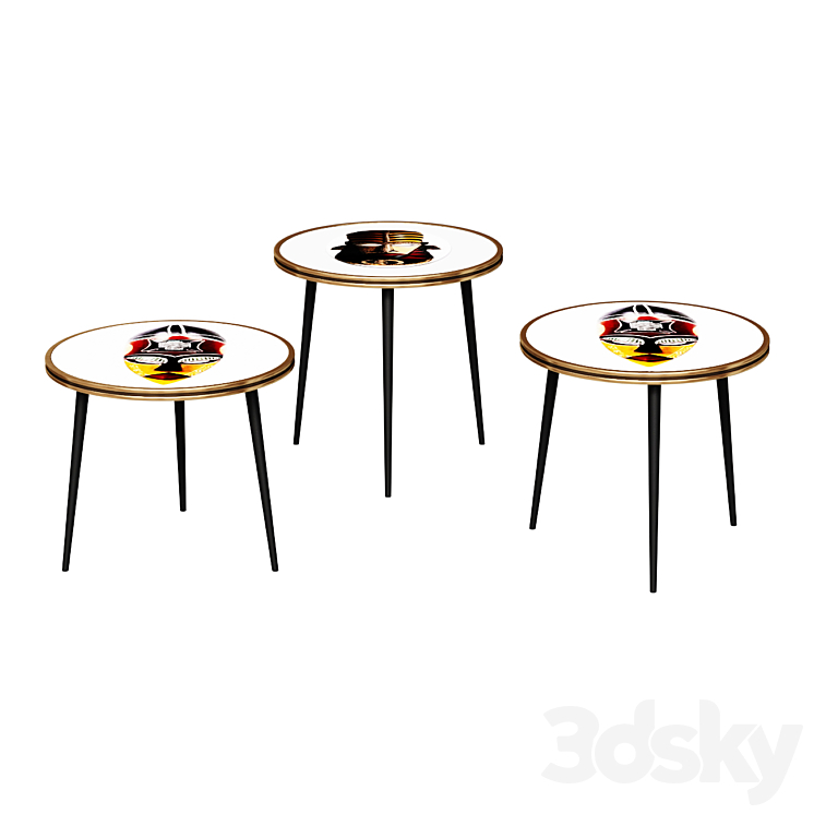 Coffee table AFRICAN MASK coffee table - Table - 3D model