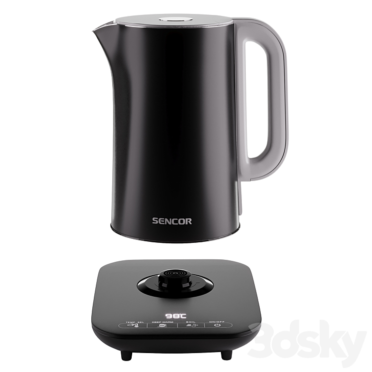 Electric Kettle - Kitchen appliance - 3D model