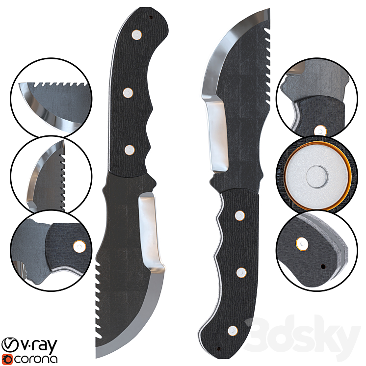 Tracker Knife - Miscellaneous - 3D model