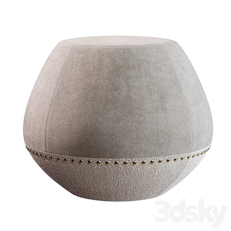 Frato Newcastle stool pouf - Other soft seating - 3D model