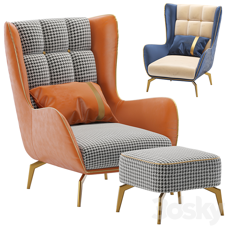 T&T Imperia Armchair - Arm chair - 3D model