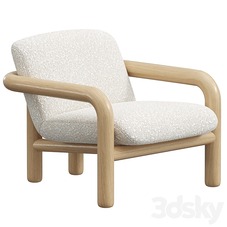 Benson Chair WestElm - Arm chair - 3D model