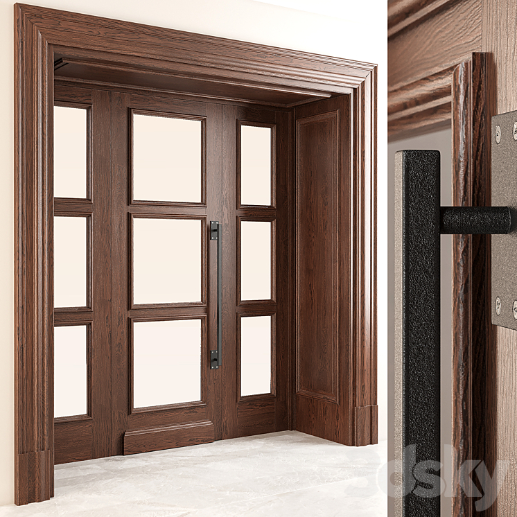 Restaurant Door with a Portal - Doors - 3D model