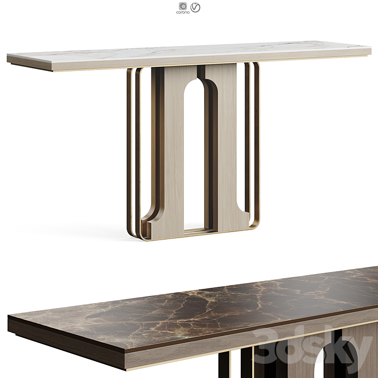 ALI Chinese Style Console by Lux3DLucia - Console - 3D model