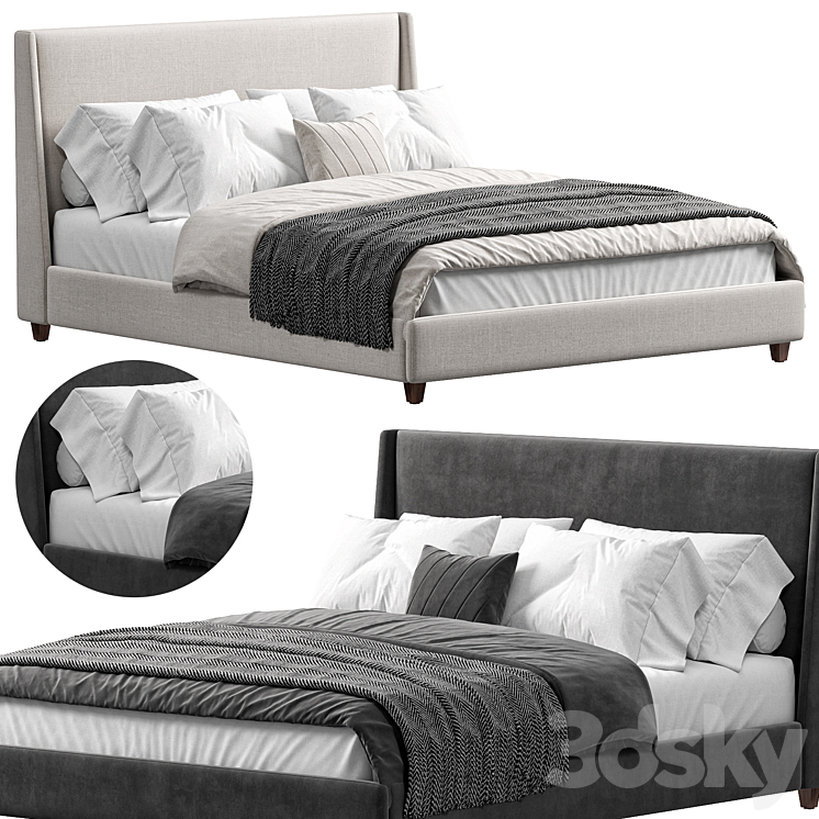 Atlyn Bed By Arhaus - Bed - 3D model