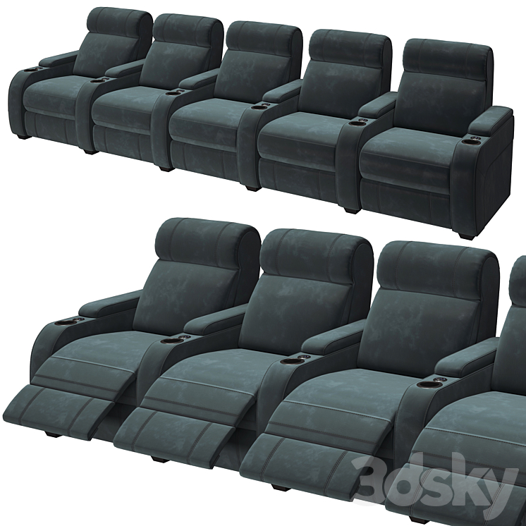 PARAMOUNT 5 home CINEMA seating - Sofa - 3D model