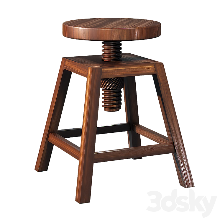 Baiko screw chair - Chair - 3D model