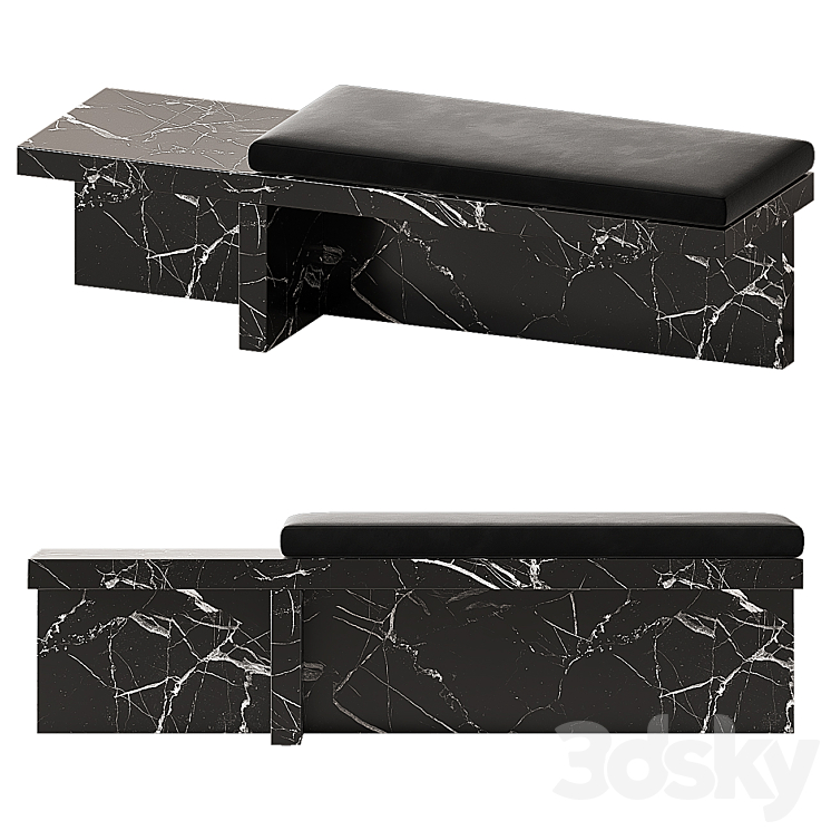 CB2 Pierre Bench - Other soft seating - 3D model