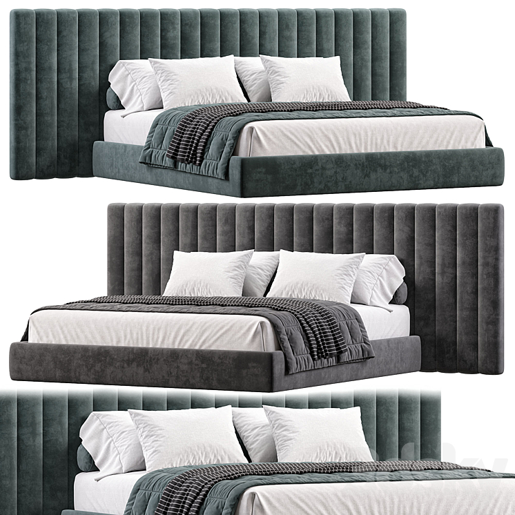 Milan Bed By Stylish Club - Bed - 3D model