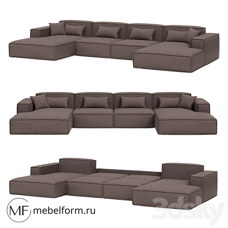 OM sofa LOFT U-shaped - Sofa - 3D model