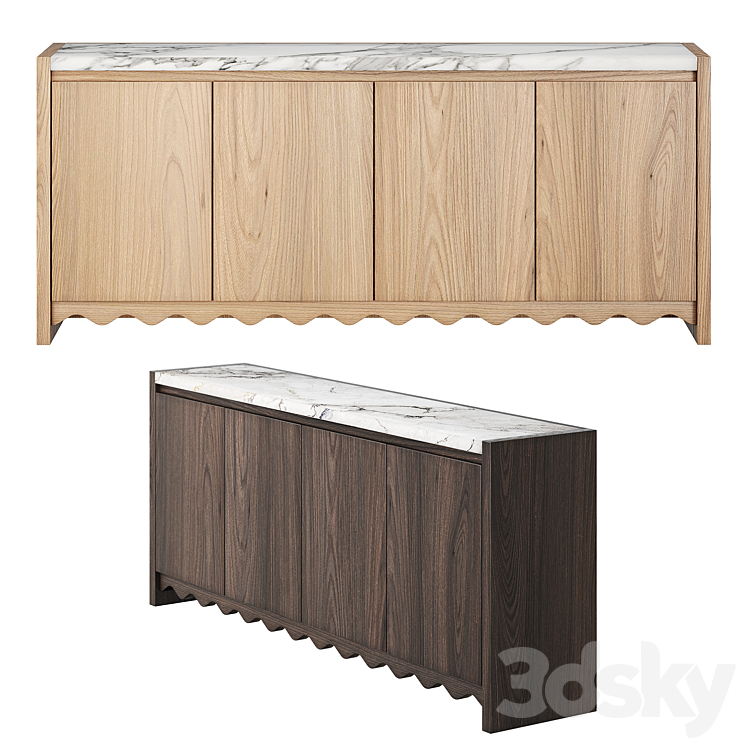 Scallop Credenza chest of drawers from Anthology studio - Sideboard ...