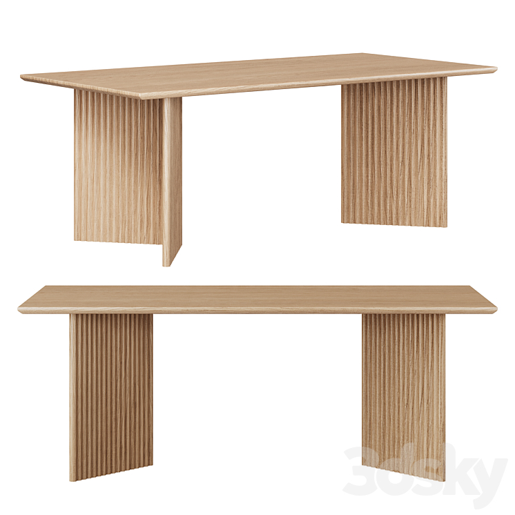 Dining table VESTERBORG by jysk - Table - 3D model